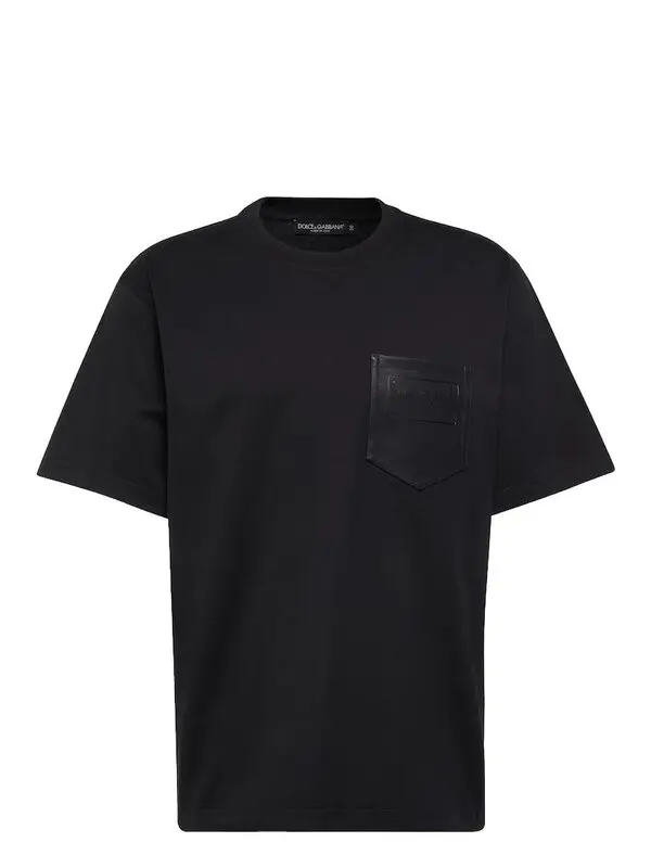 Dolce & Gabbana Oversized Cotton Jersey T-shirt - Black