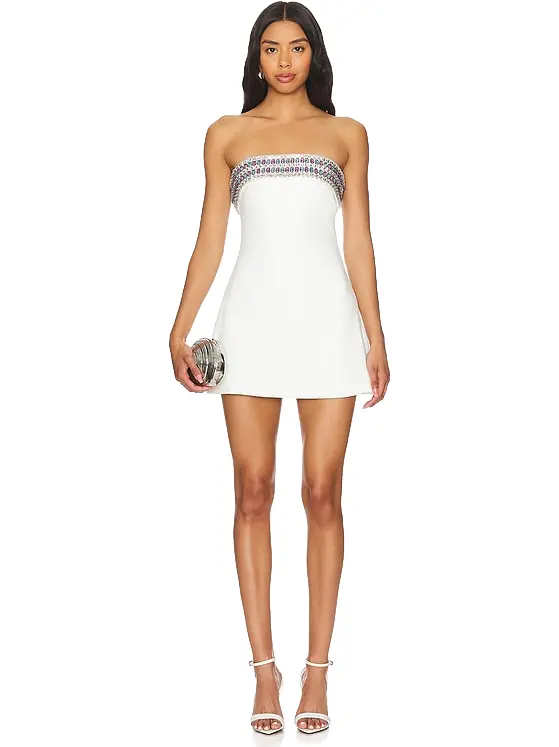 Retrofete Carmen Mini Dress - White