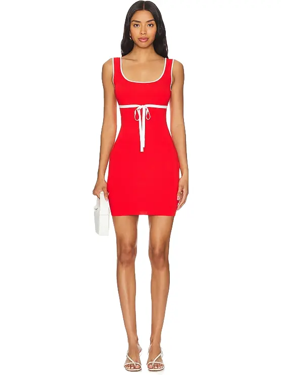 Amanda Uprichard Lucy Knit Mini Dress - Red