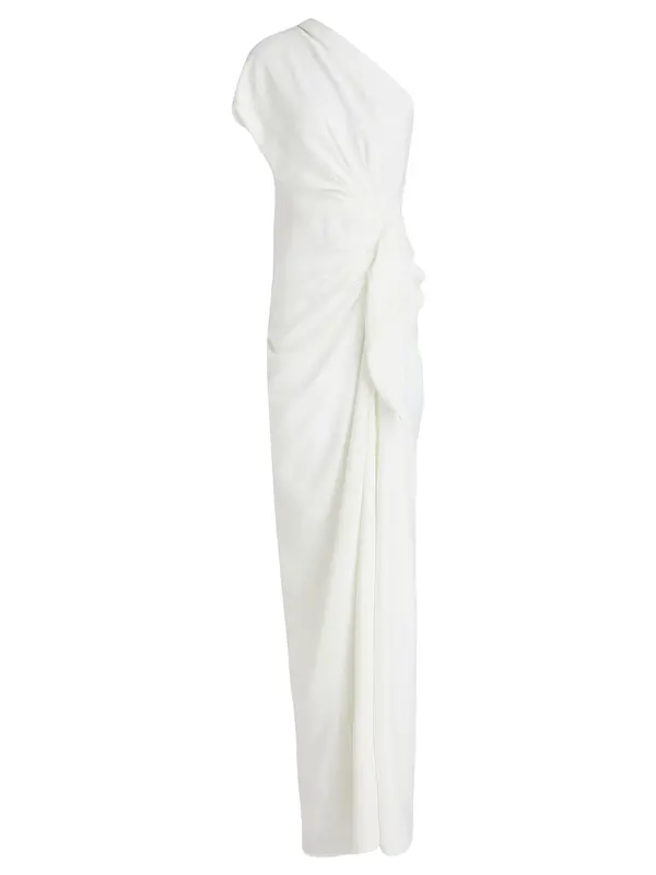 RHEA COSTA Elena One-shoulder Gown - White