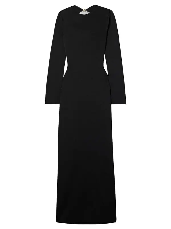 Galvan Vega Embellished Maxi Dress - Black