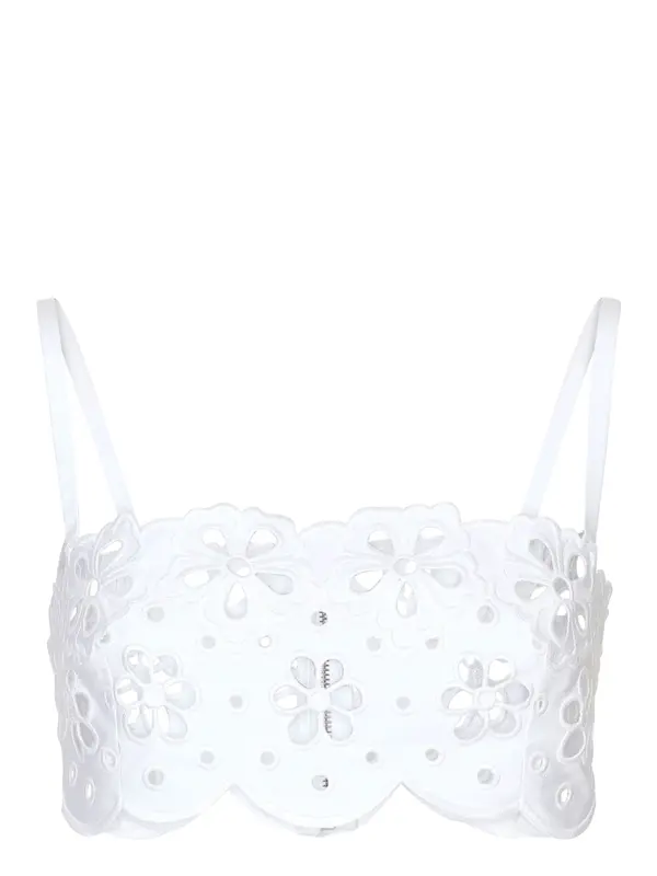 Dolce & Gabbana Cut-out Detailed Top - White