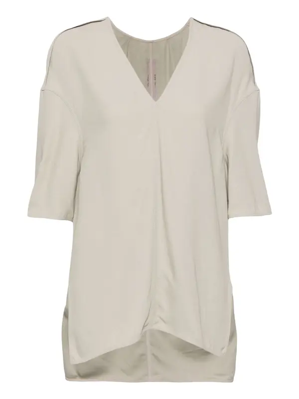 Rick Owens V-neck Drop-shoulder Blouse - Green