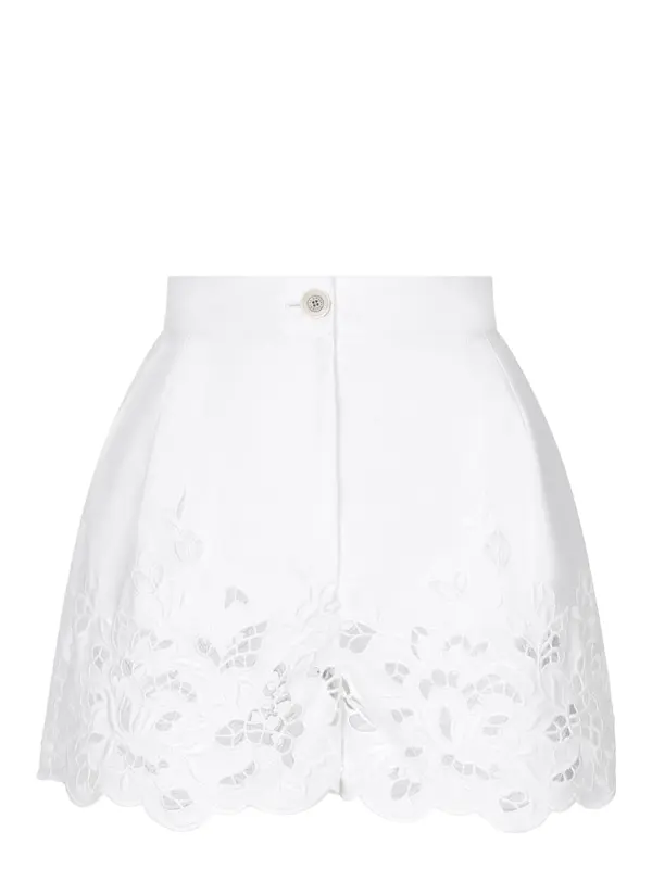 Dolce & Gabbana Cut-out Detailing Shorts - White