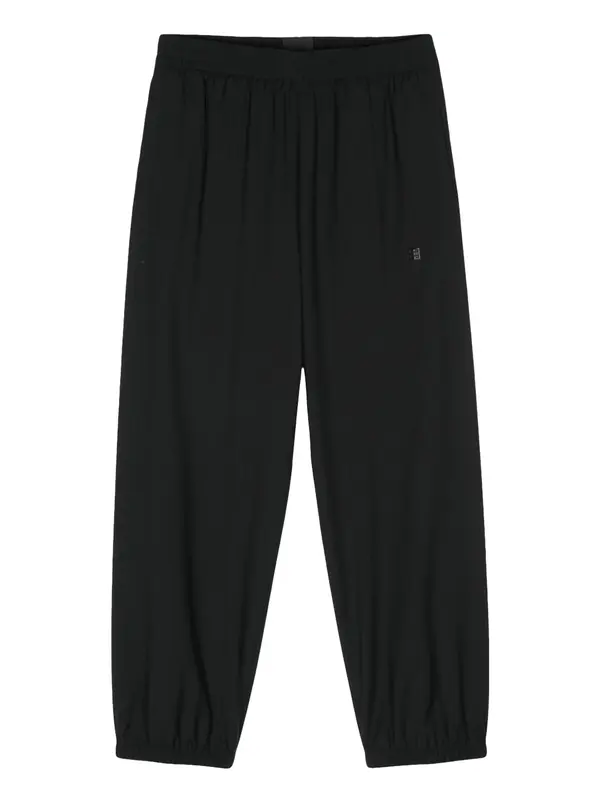 Givenchy 4g-detail Wool Track Pants - Black