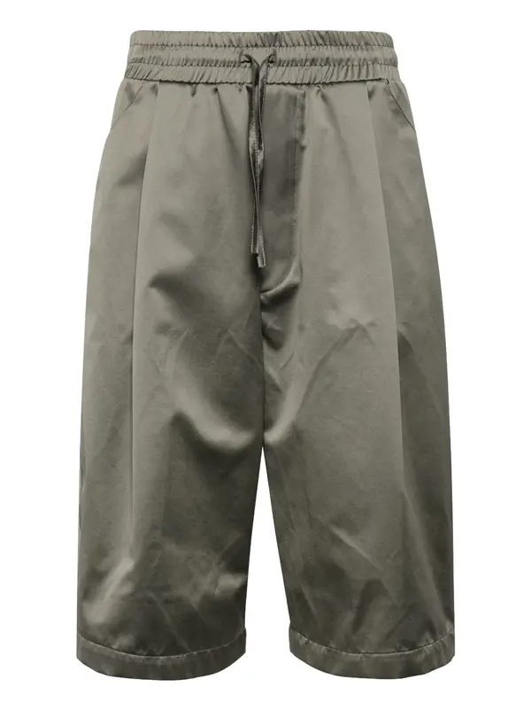 FERRARI Drawstring-waist Bermuda Shorts - Grey