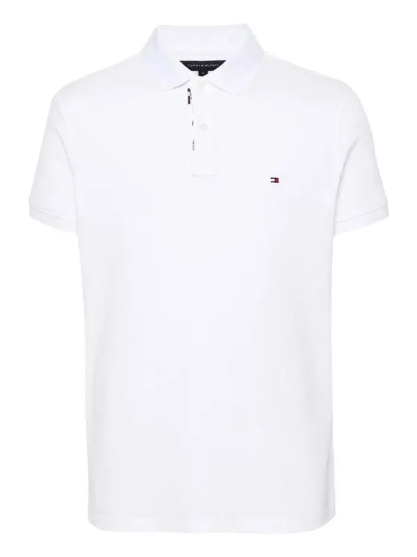 Tommy Hilfiger Logo-embroidered Polo Shirt - White