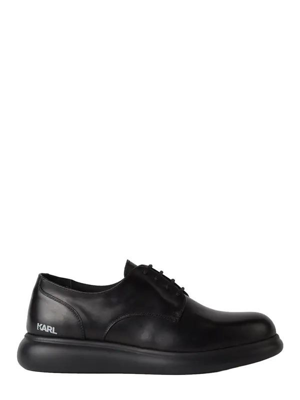 Karl Lagerfeld Granby Leather Derby Shoes - Black