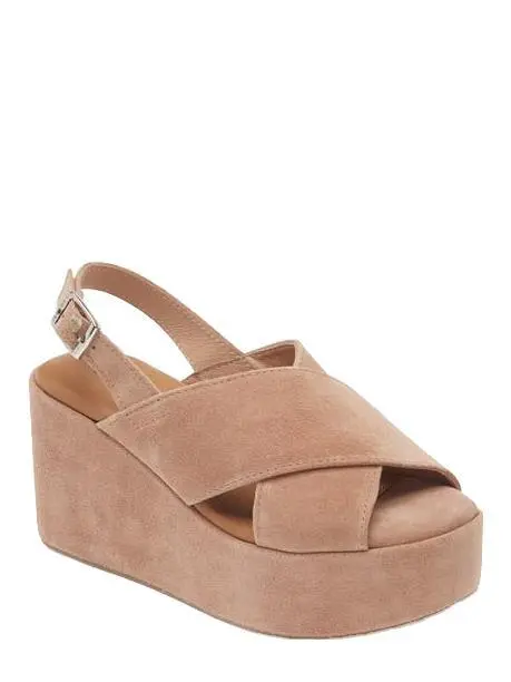 Cordani Joanna Slingback Platform Wedge Sandal - Coccio