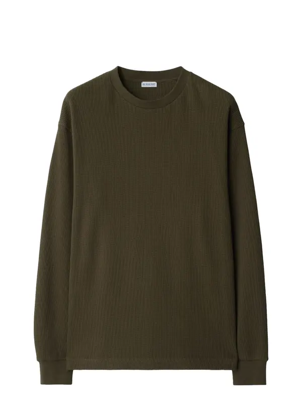 Burberry Equestrian Knight Cotton Sweatshirt - Green