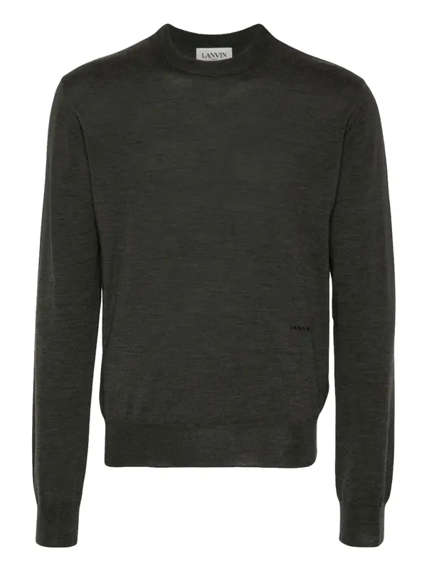 LANVIN Seam-detail Wool Jumper - Grey