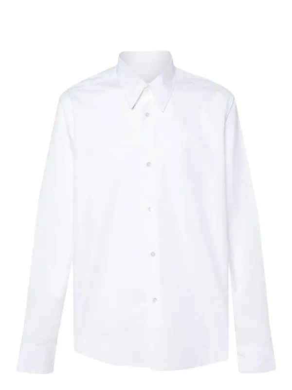 LANVIN Long-sleeve Cotton Shirt - White