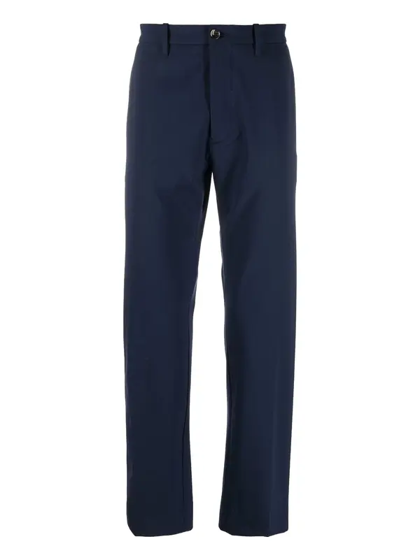 NINE:INTHE:MORNING Straight-leg Wool-blend Trousers - Blue