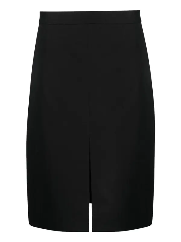 THE ROW Benson Midi Skirt - Black