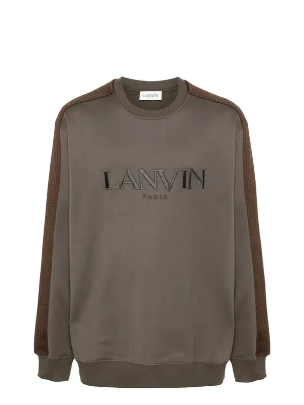 LANVIN Logo-embroidered Sweatshirt - Green