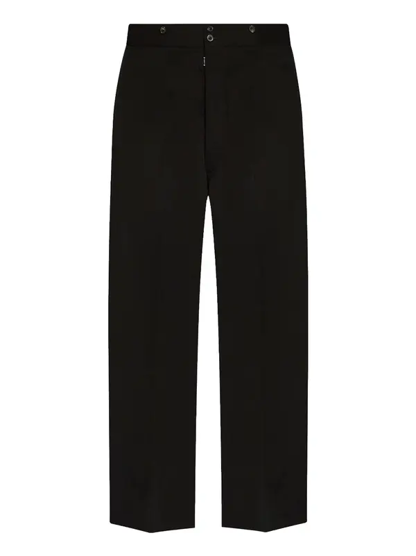 MAISON MARGIELA Four-stitch Wool Trousers - Black