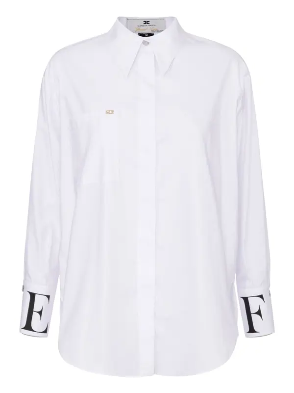 Elisabetta Franchi Logo-print Shirt - White