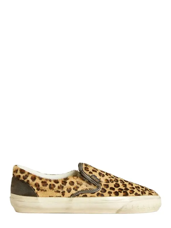 GOLDEN GOOSE Calfhair And Leather Slip-on Sneakers - Animal