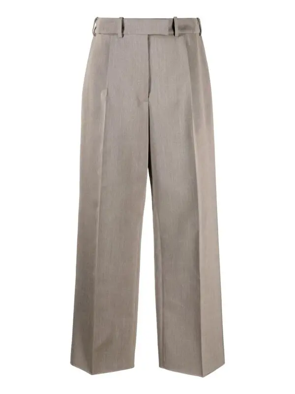 THE ROW Roan Straight-leg Trousers - Neutrals