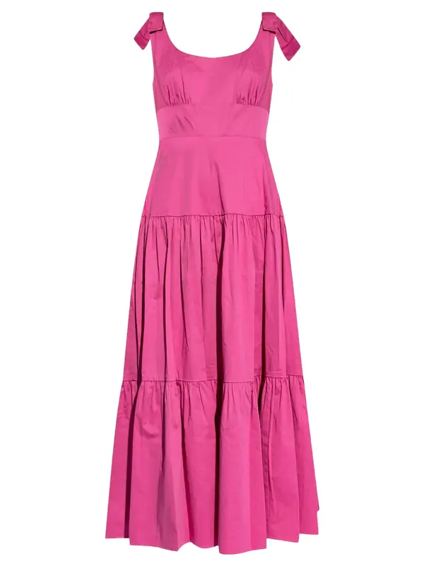 Kate Spade New York Ruffled Cotton Maxi Dress - Pink