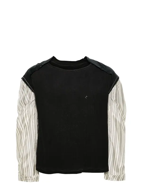 MAISON MARGIELA Décortiqué Patchwork Jumper - Black
