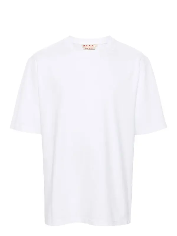 Marni Logo-patch Cotton T-shirt - White