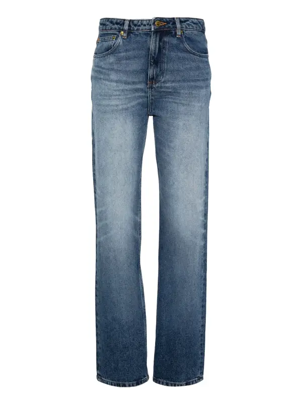 A.p.c. Kylie Mid-rise Straight-leg Jeans - Blue