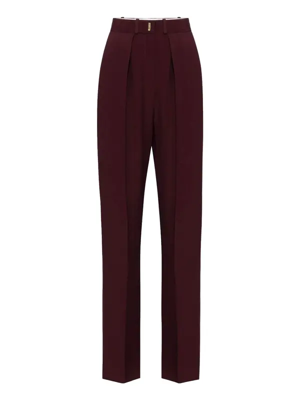 Elisabetta Franchi Stripe-detailing Straight-leg Trousers - Red