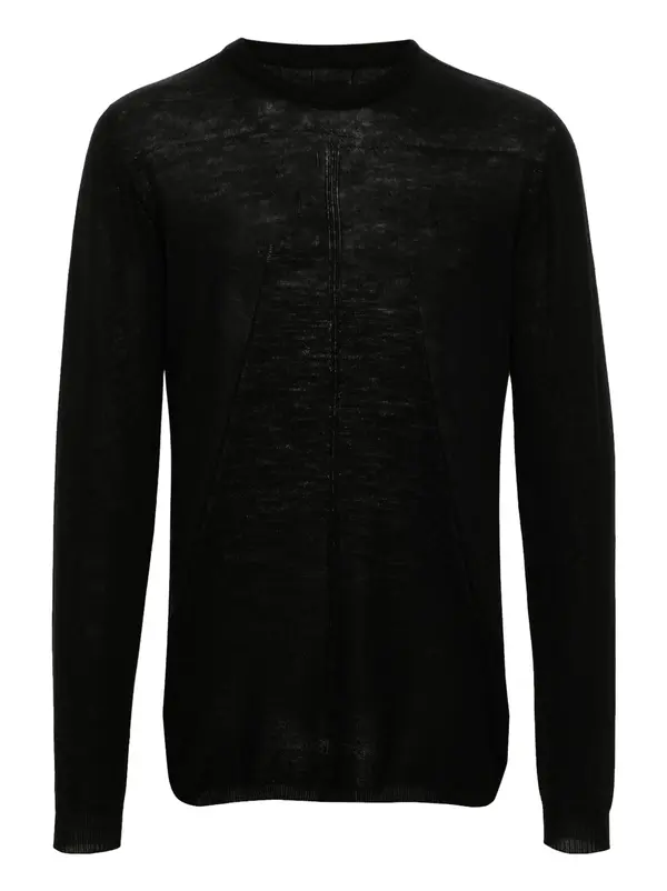Rick Owens Biker Level Virgin-wool Jumper - Black