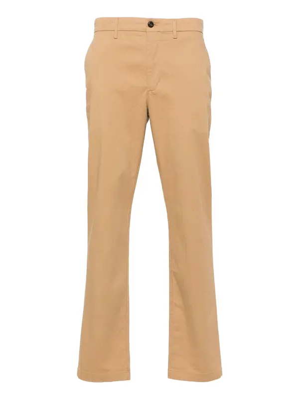 Tommy Hilfiger Cotton-blend Chino Trousers - Neutrals