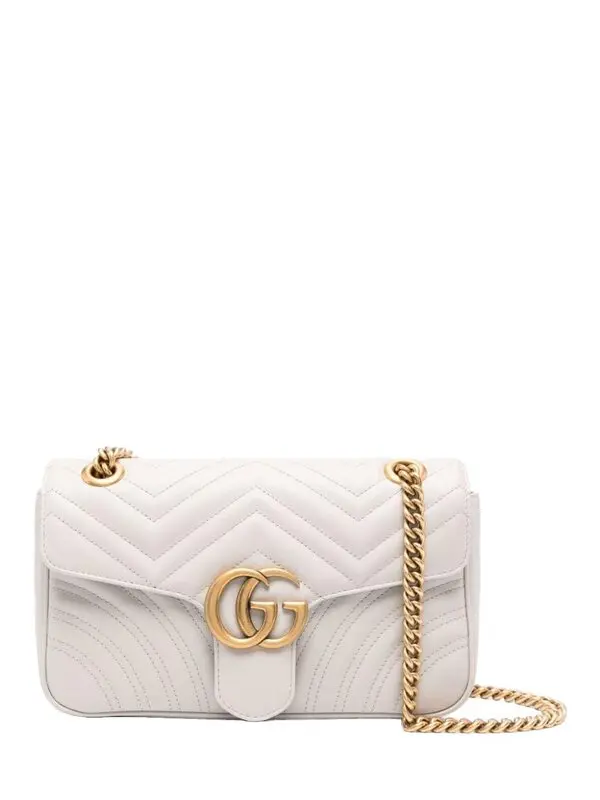 Gucci Small Gg Marmont Shoulder Bag - Grey