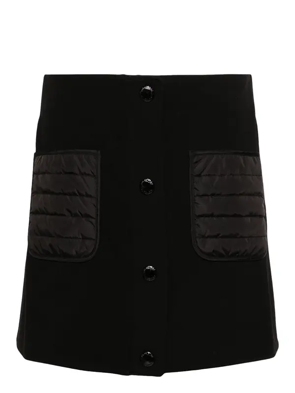 Moncler Press-stud Mini Skirt - Black