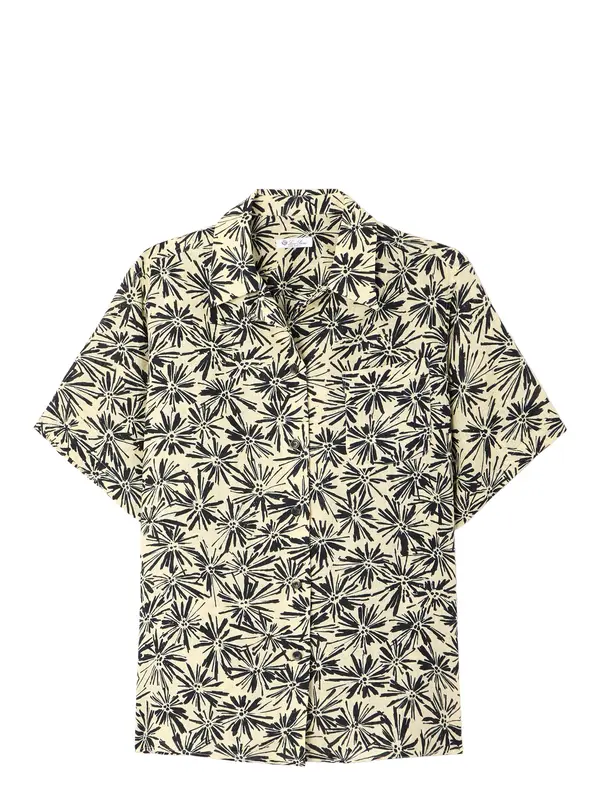 Loro Piana Floral-print Linen Shirt - Multi