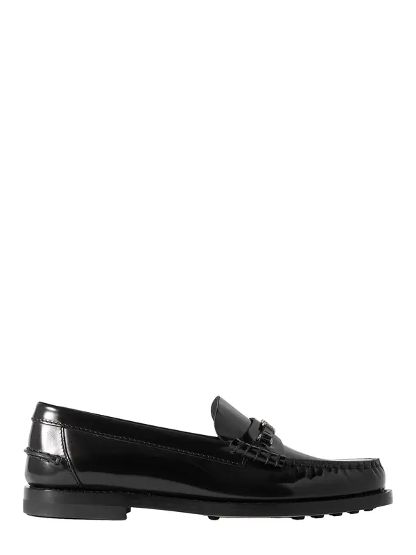TOD'S Iniez Leather Loafers - Black