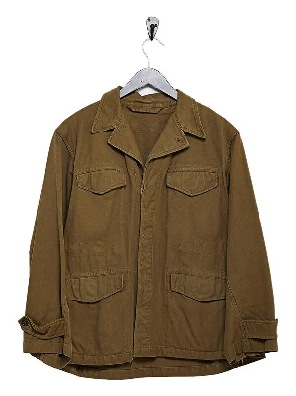 Vintage Wgaca Cotton Military Jacket - Green