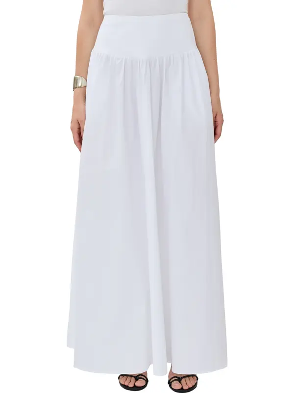 Susana Monaco Poplin Maxi Skirt - Sugar