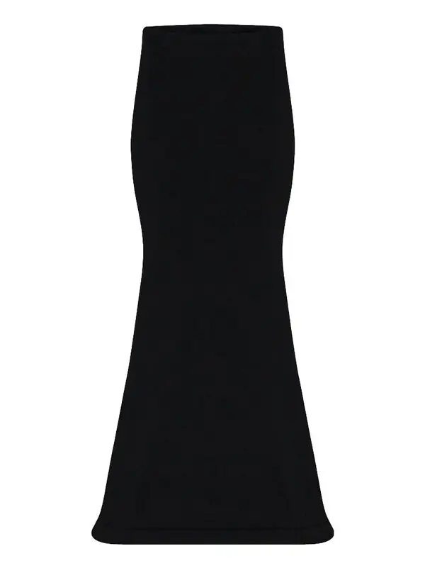 JEAN PAUL GAULTIER Long Skirt With Foam Detail - Black