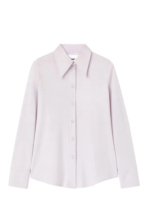 JIL SANDER Oversized-collar Poplin Shirt - Pink