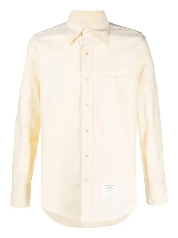 Thom Browne Armband-embellished Cotton Shirt - Yellow