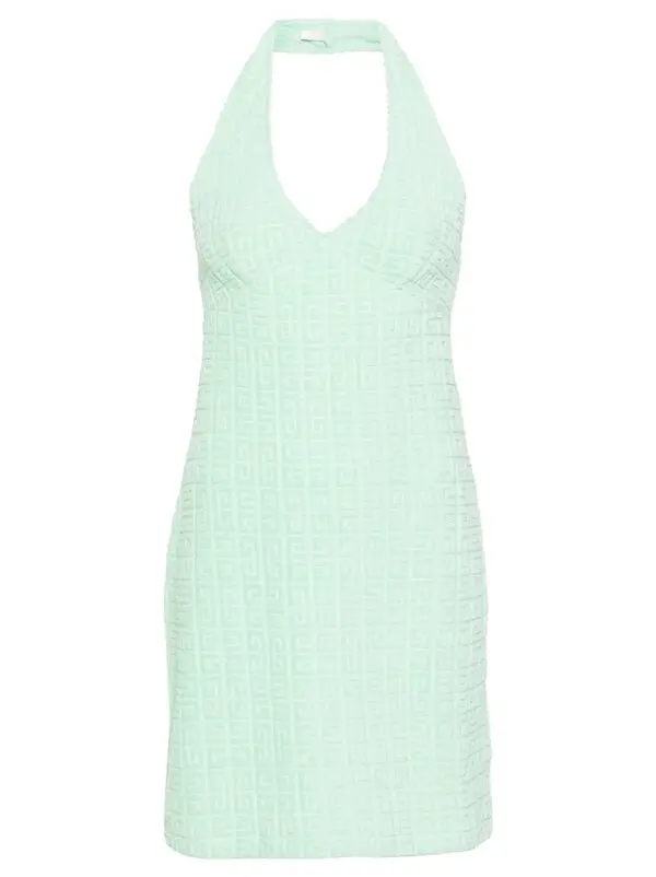 Givenchy 4g-motif Halterneck Dress - Green