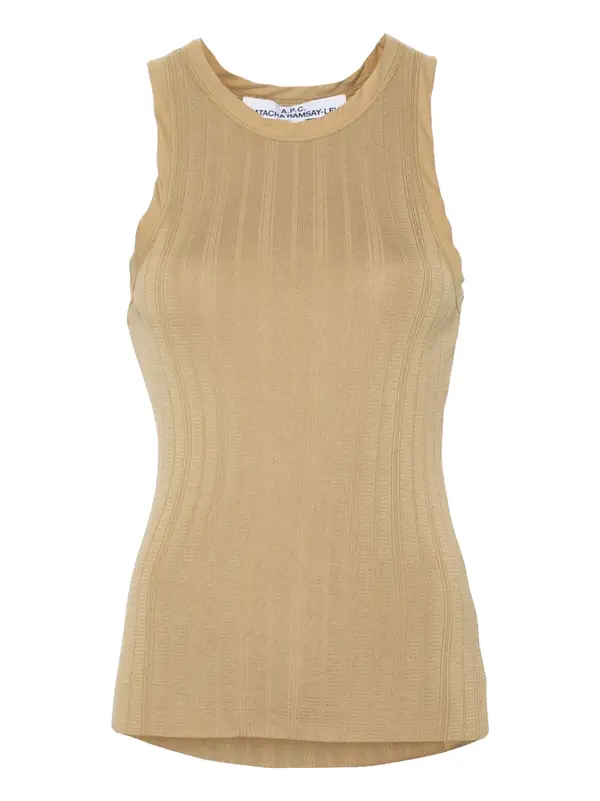 A.p.c. Lemaire Ribbed-jersey Tank Top - Brown