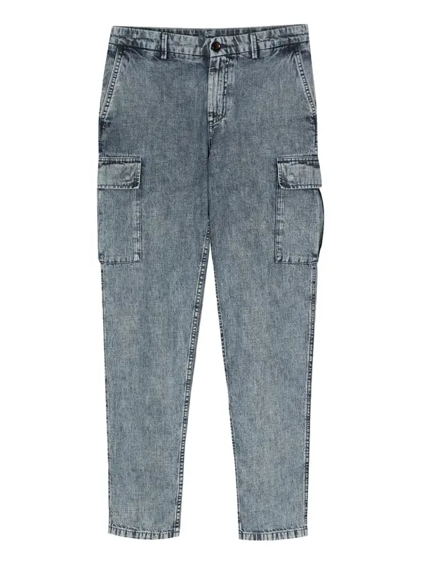 MOORER Brody-01 Cargo Jeans - Blue