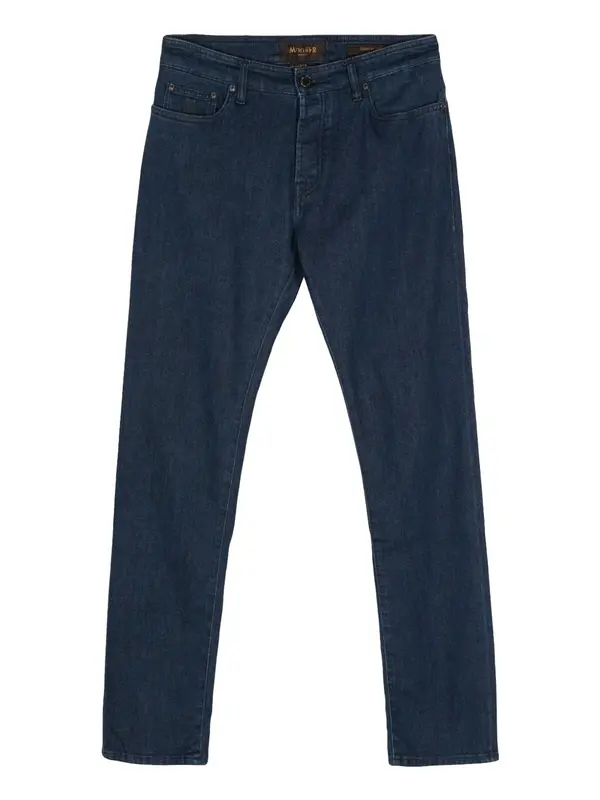 MOORER Pavel Tapered-leg Jeans - Blue