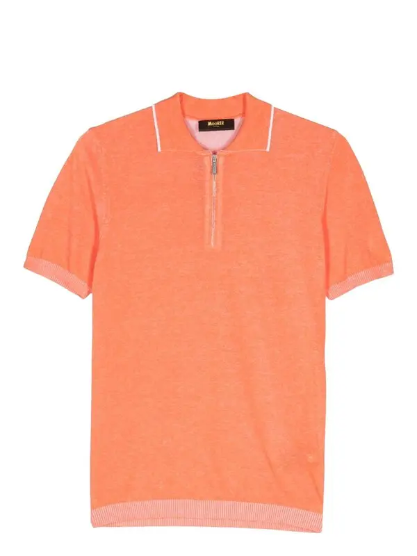 MOORER Coty-vcr Polo Sweater - Orange
