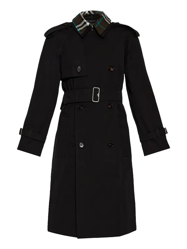 Burberry Detachable-collar Trench Coat - Black