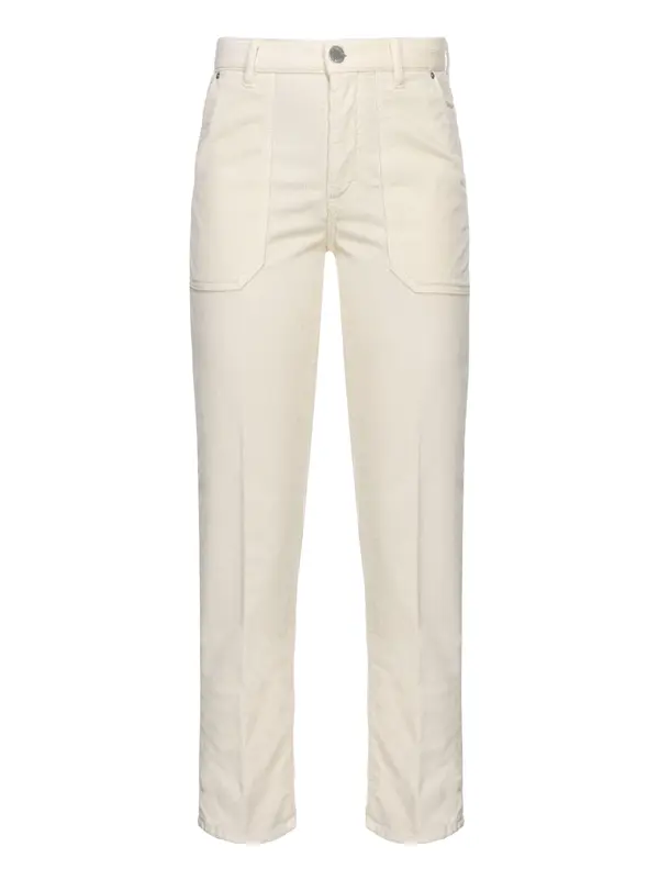 Pinko Cloe Corduroy Trousers - White