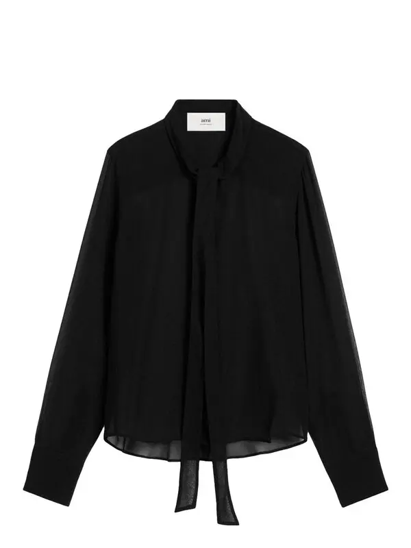 Ami Acot Silk Blouse - Blue