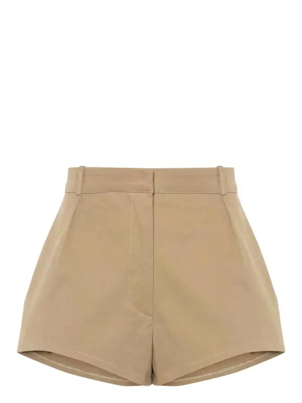 IOANA CIOLACU Angus Cotton Shorts - Brown
