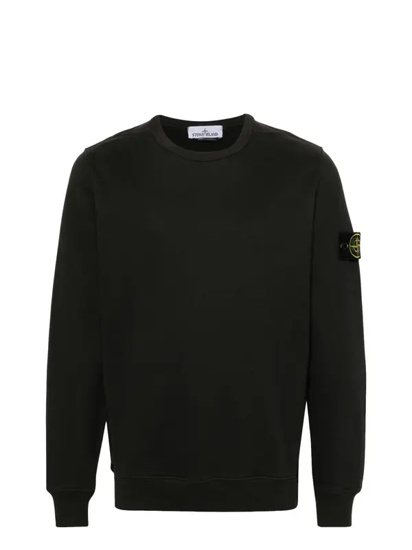 Stone Island Compass-badge Cotton Sweatshirt - Grey
