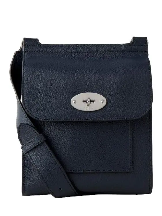 Mulberry Small Antony Leather Shoulder Bag - Blue
